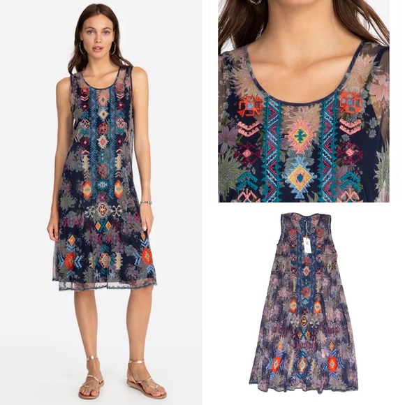 Johnny Was | Dresses | Nwt Johnny Was Olabisi Mesh Dress | Poshmark